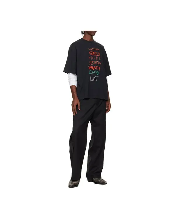 Vetements Creased Side Stripe Tailored Trousers