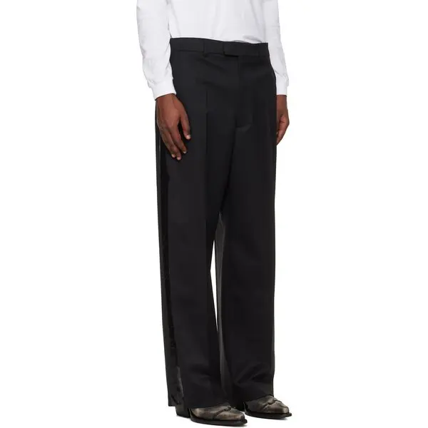 Vetements Creased Side Stripe Tailored Trousers