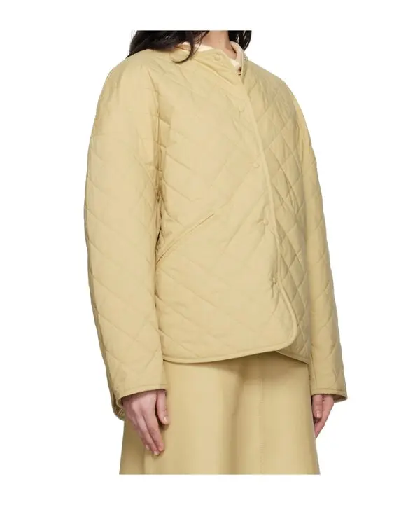 TOTEME Quilted Crewneck Jacket - Desert
