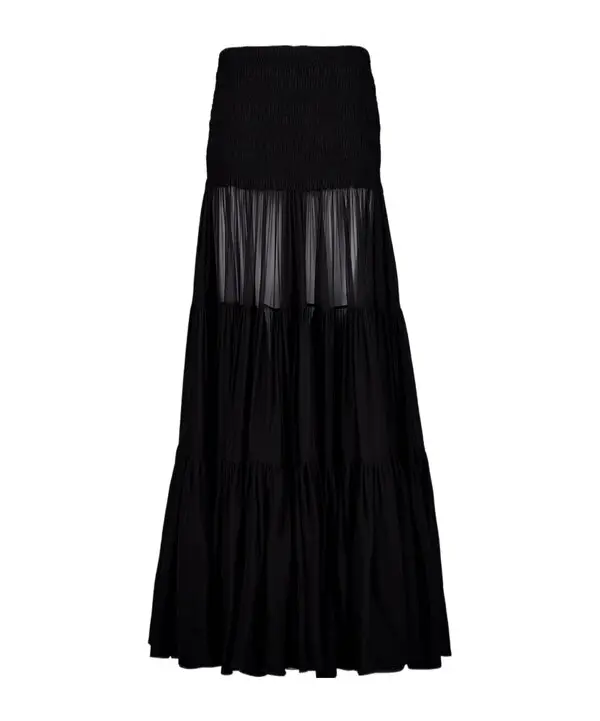 Saint Laurent Ruffled Maxi Skirt