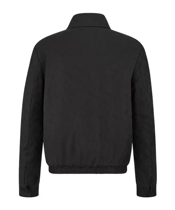 Dior Reversible Zipped Jacket With Jacquard And Cannage Patterns - Grey