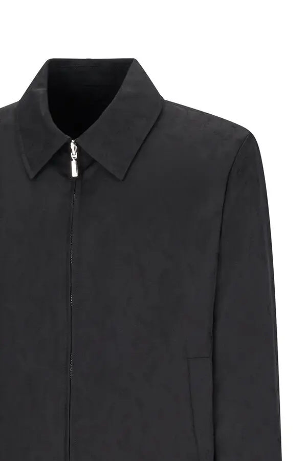 Dior Reversible Zipped Jacket With Jacquard And Cannage Patterns - Grey