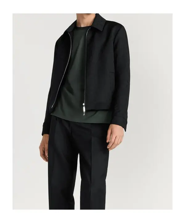 Dior Reversible Zipped Jacket With Jacquard And Cannage Patterns - Grey