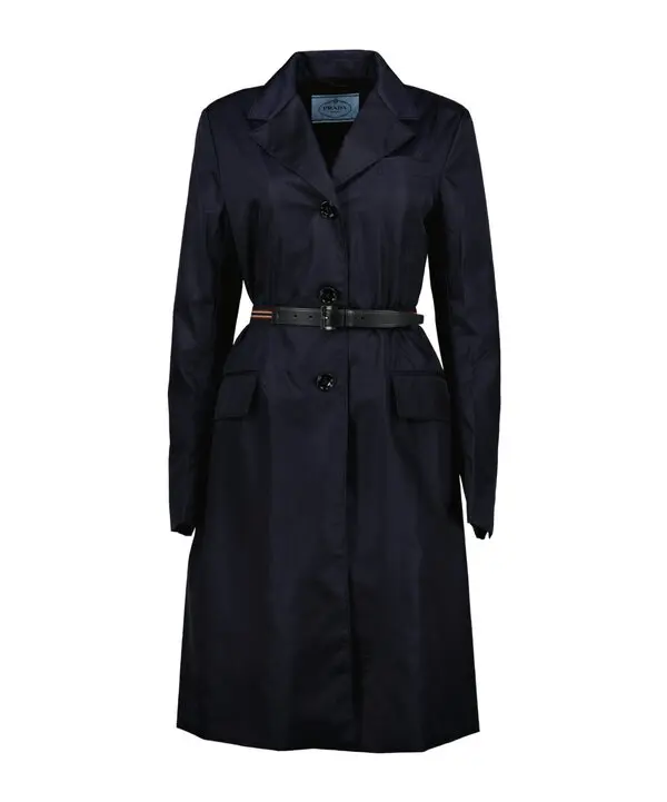Prada Re-nylon Belted Coat