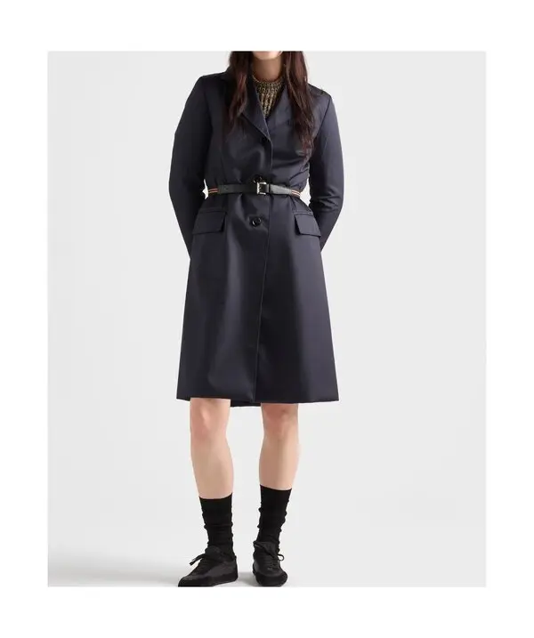 Prada Re-nylon Belted Coat