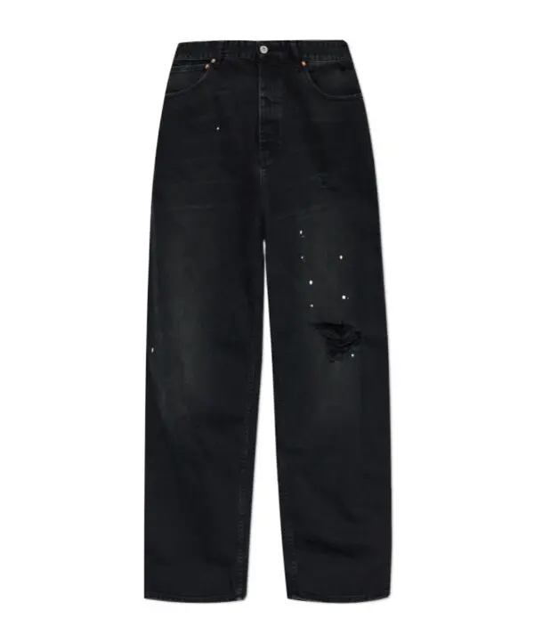 Vetements Distressed Wide-leg Jeans