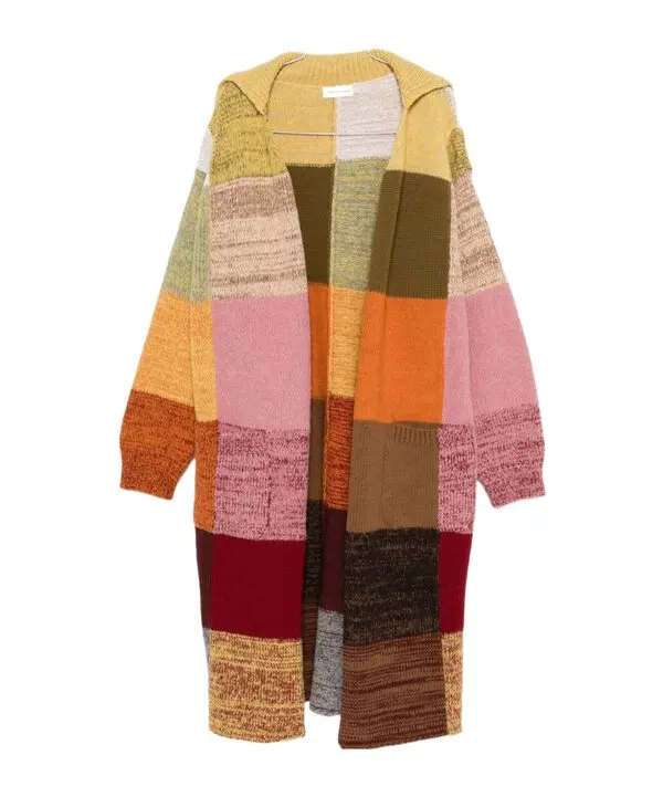 Dries Van Noten Patchwork Long Sleeve Shawl Collar Jacket - Multi-color
