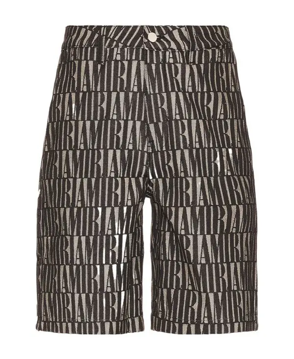 Amiri Monogrammed Logo Shorts - Black
