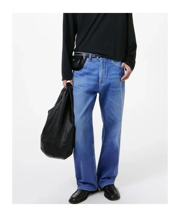 Our Legacy Third Cut Wide Straight-leg Jeans - Blue