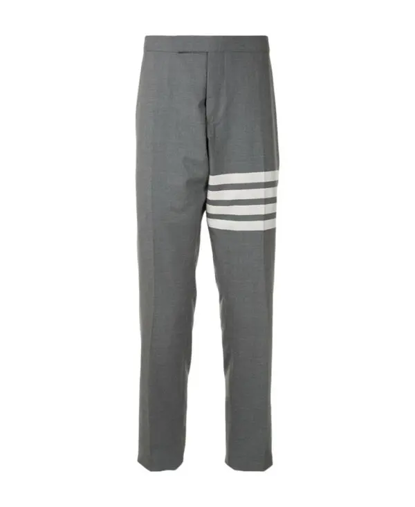 Thom Browne 4-bar Striped Slim Cut Trousers