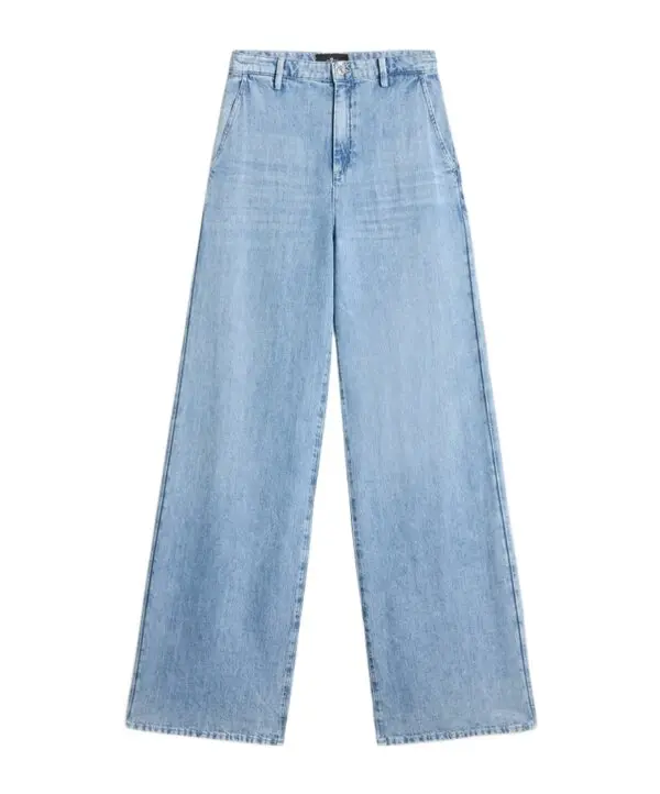 7 For All Mankind Wide Leg Jeans - Indigo