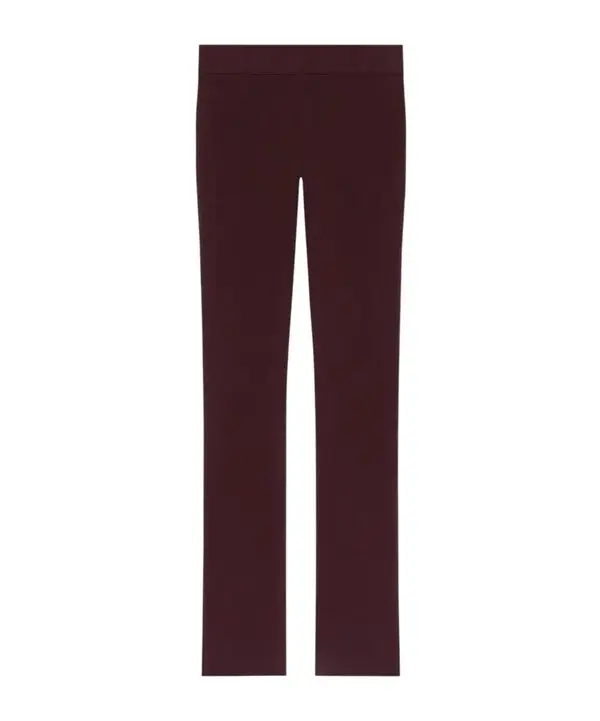 COURREGES Courrges Bootcut Interlock Pants - Burgundy Red
