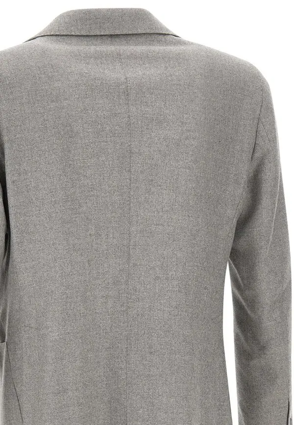 Tagliatore Single Breasted Tailored Blazer - Grey