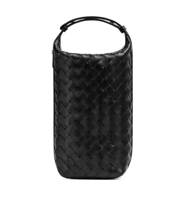 Bottega Veneta Intrecciato Vertical Bag - Black