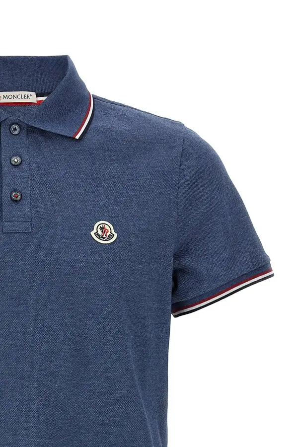 Moncler Logo Patch Short-sleeved Polo Shirt
