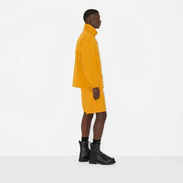 Burberry Capleton Elasticated Waistband Cargo Shorts - Orange