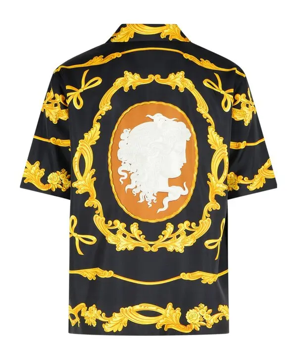 Versace Medusa-printed Short-sleeved Shirt