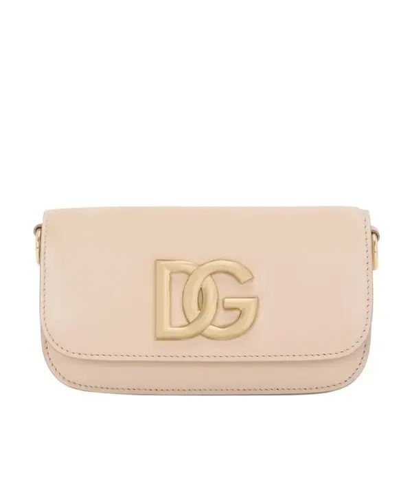 Dolce & Gabbana Small Shoulder Bag - Nude