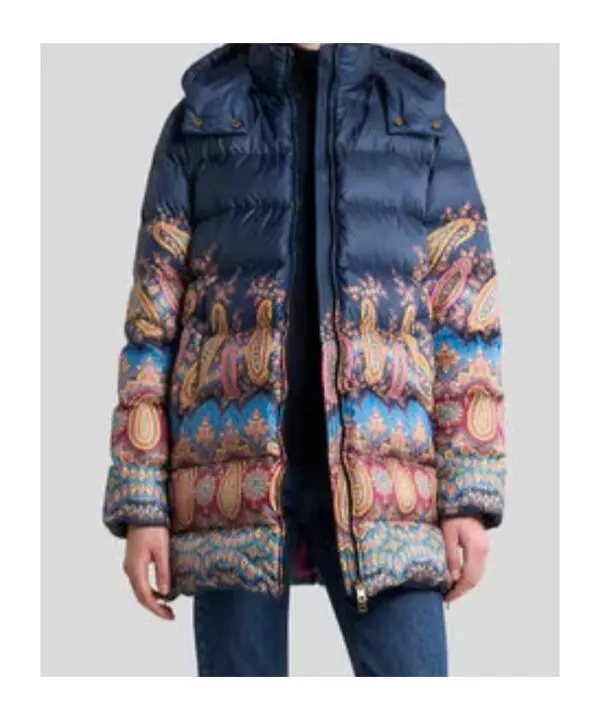 Etro Hooded Down Jacket With Paisley Print