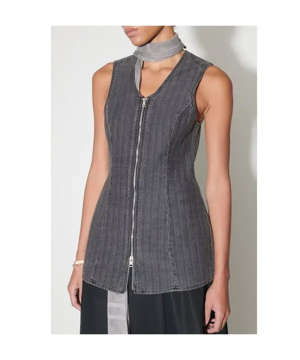 Our Legacy Biker Zip Vest - Black