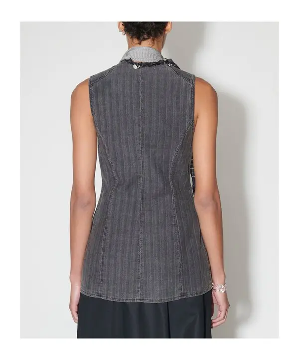 Our Legacy Biker Zip Vest - Black