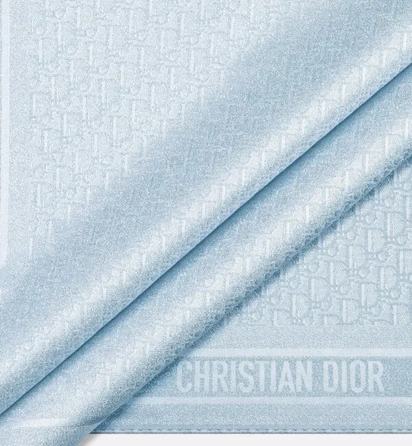 Dior Oblique Natte Shawl - Blue