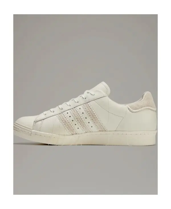 Y3 Superstar Lace-up Low Top Sneakers - White