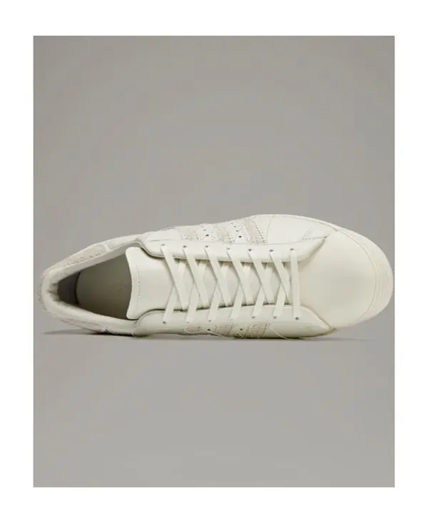 Y3 Superstar Lace-up Low Top Sneakers - White