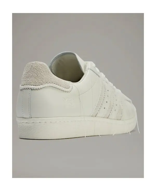 Y3 Superstar Lace-up Low Top Sneakers - White