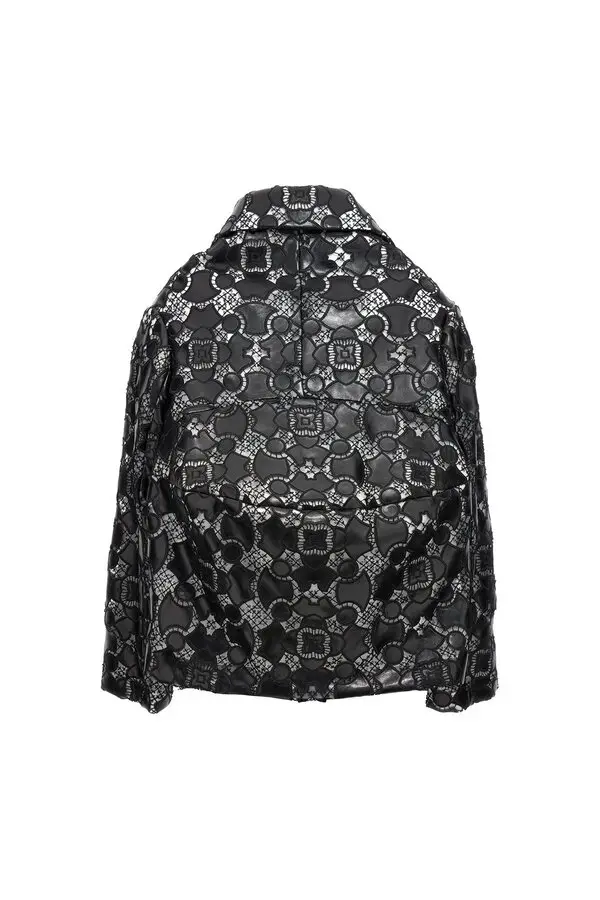 Comme Des Garçons Lace Detailed Jacket