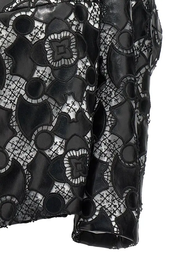 Comme Des Garçons Lace Detailed Jacket
