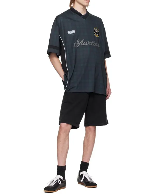 Martine Rose Logo Printed Drop Shoulder Football T-shirt