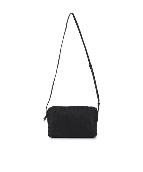 Bottega Veneta Woven Shoulder Bag - Black