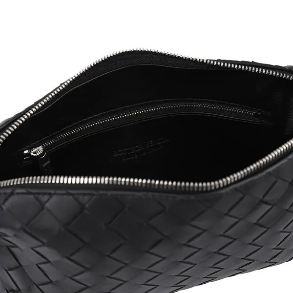 Bottega Veneta Woven Shoulder Bag - Black