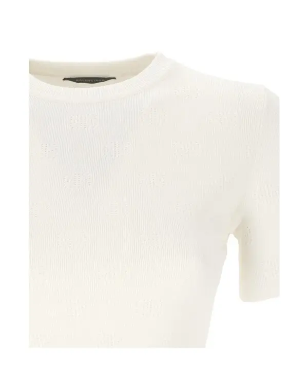 Balenciaga Crewneck Knitted Top