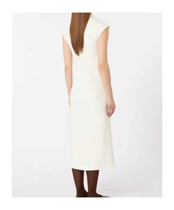 Max Mara Scuba Jersey Sleeveless Midi Dress