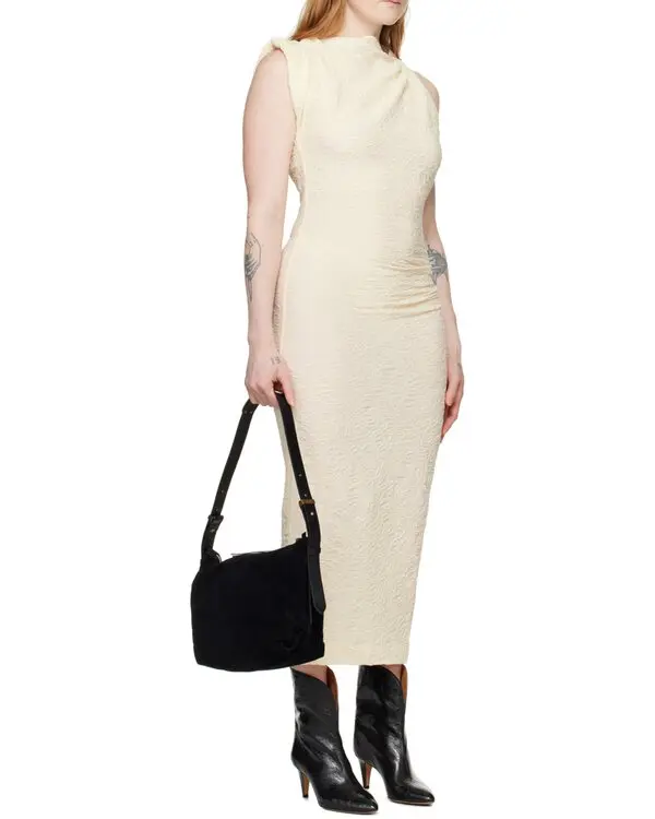 Isabel Marant Étoile Crinkled Asymmetrical Midi Dress