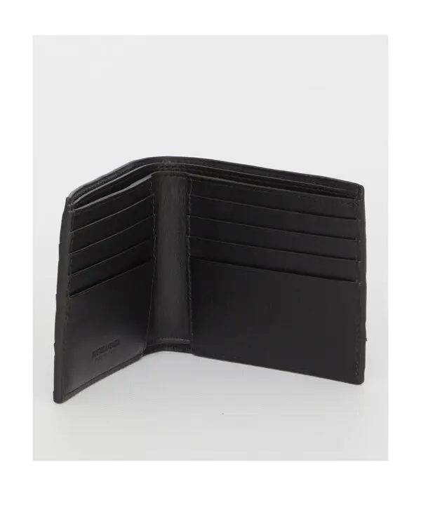 Bottega Veneta Intrecciato Bi-fold Wallet - Black