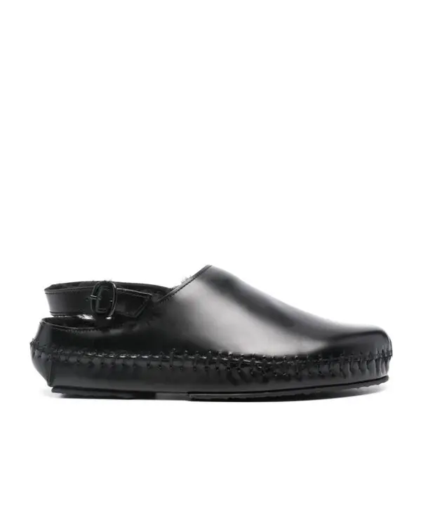 Hereu Round-headed Flat Sandals With Adjustable Buckles