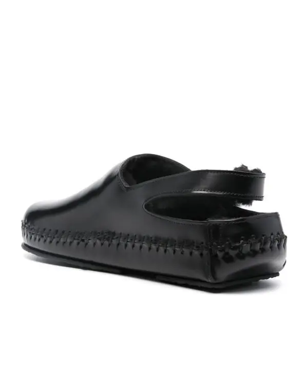 Hereu Round-headed Flat Sandals With Adjustable Buckles