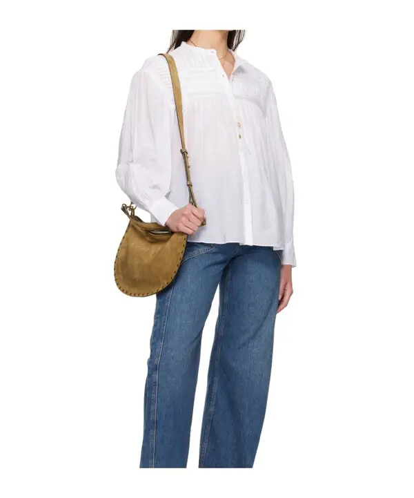 Isabel Marant Étoile Pleated Button-up Blouse - White