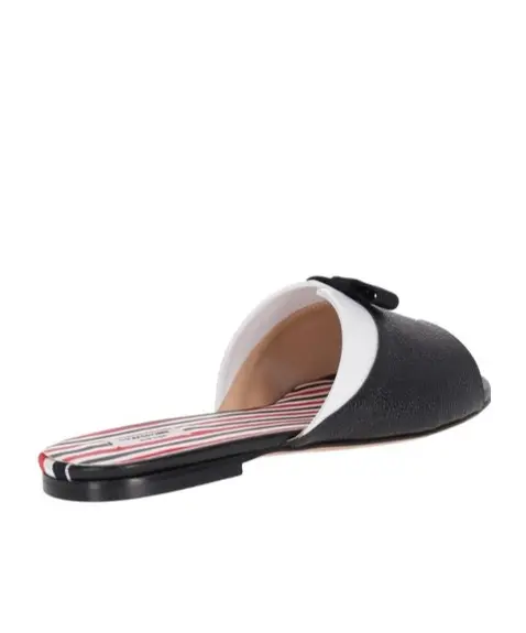 Thom Browne Flat Sandals With Bow Detailing