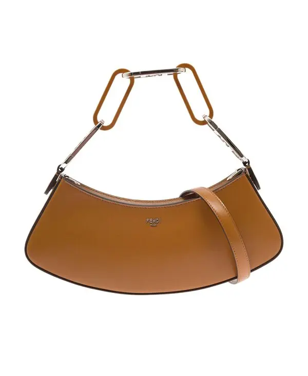 Fendi O'lock Swing Shoulder Bag With Tortoise Shell Details