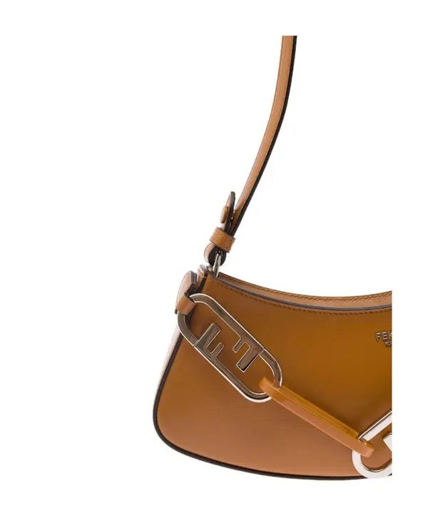 Fendi O'lock Swing Shoulder Bag With Tortoise Shell Details
