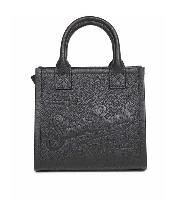 MC2 SAINT BARTH Grained Leather Tote Bag - Black