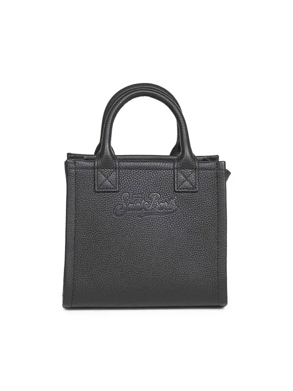 MC2 SAINT BARTH Grained Leather Tote Bag - Black