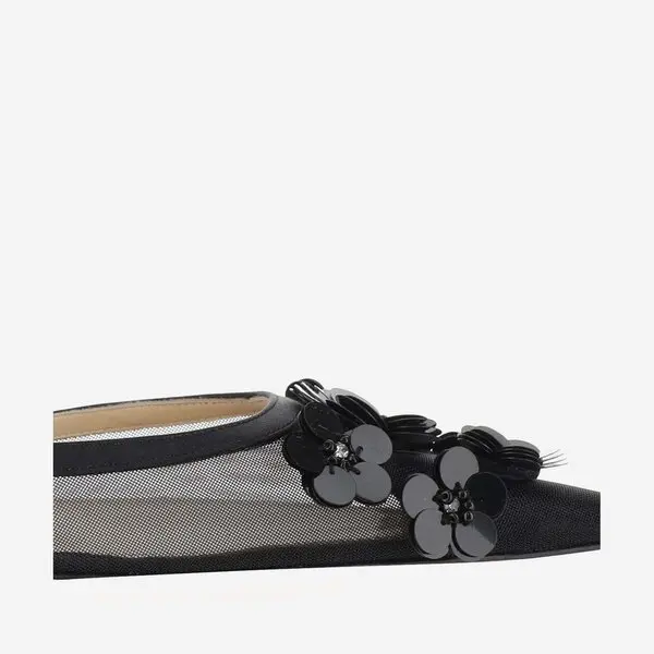 MACHMACH Mach & Mach Cusp High-heeled Shoes With Floral Embellishments