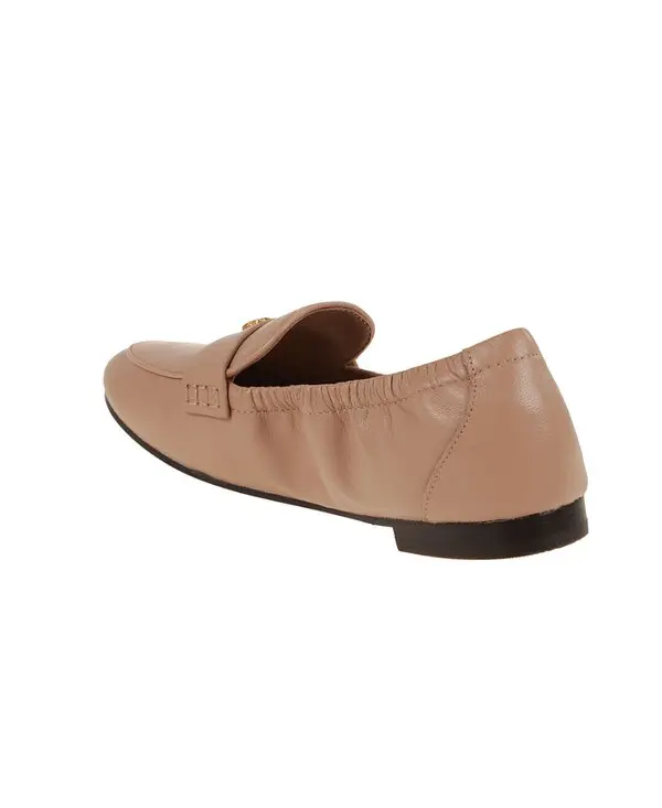 Tory Burch Logo Plaque Slip-on Loafers - Brown