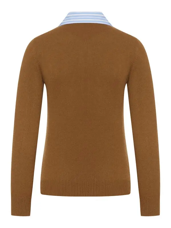 Miu Miu Cashmere Cardigan With Lapel Collar