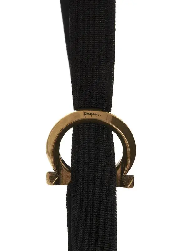 FERRAGAMO Halterneck Cold Shoulder Dress